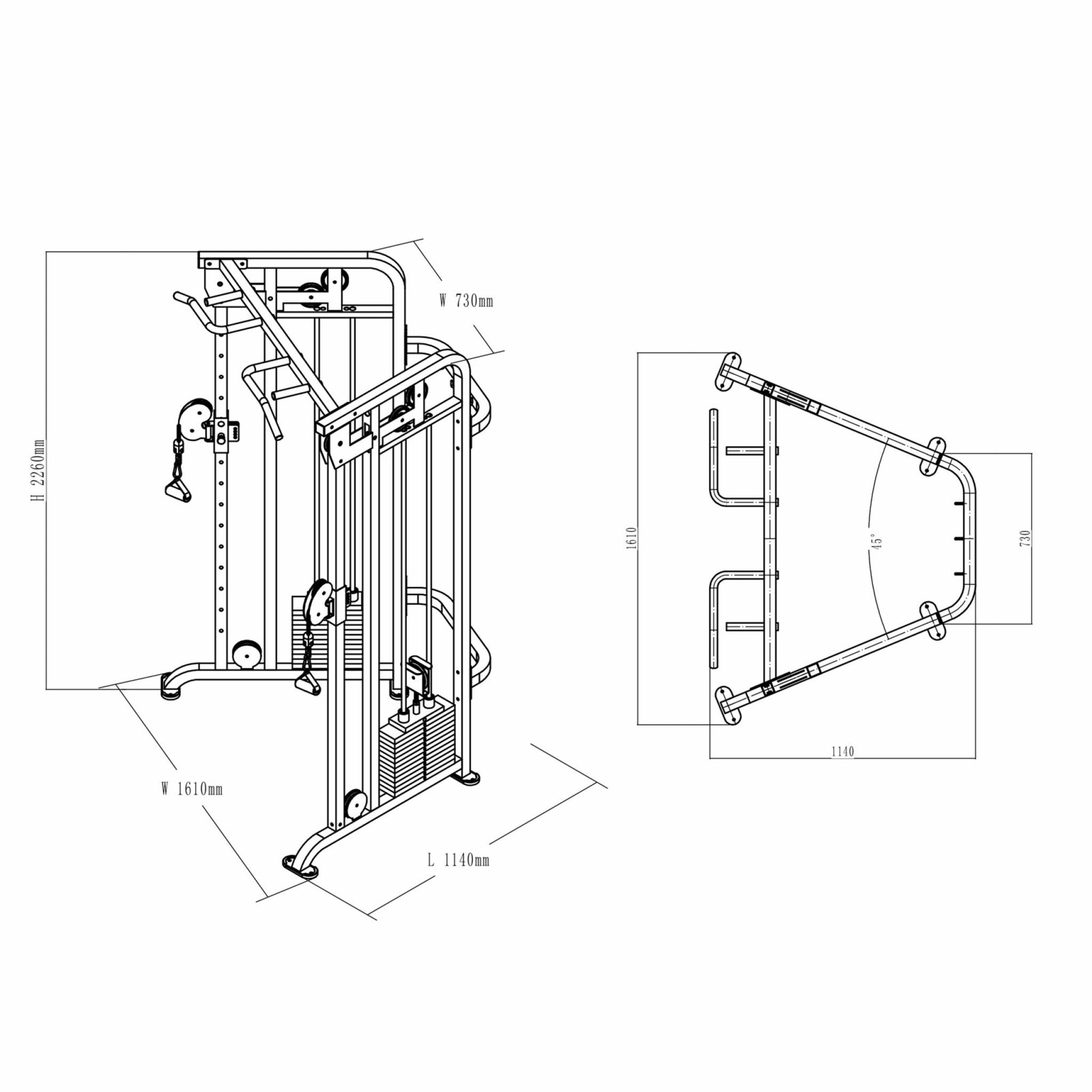 Primal Strength Dual Adjustable Pulley/Functional Trainer Primal Strength Dual Adjustable Pulley/Functional Trainer